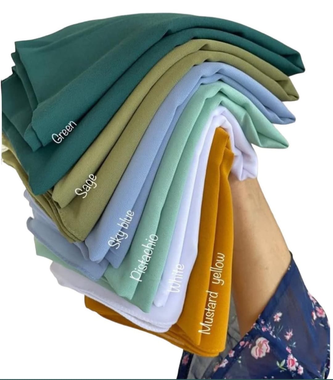 Bundle of 5 Hijabs(choose any 5 colours) – ZARAAZ